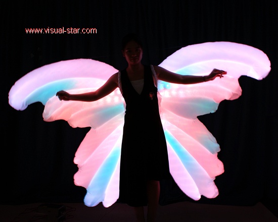 led inflatable wings,led isis wing,light up wings