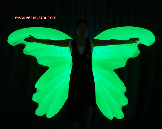 led inflatable wings,led isis wing,light up wings