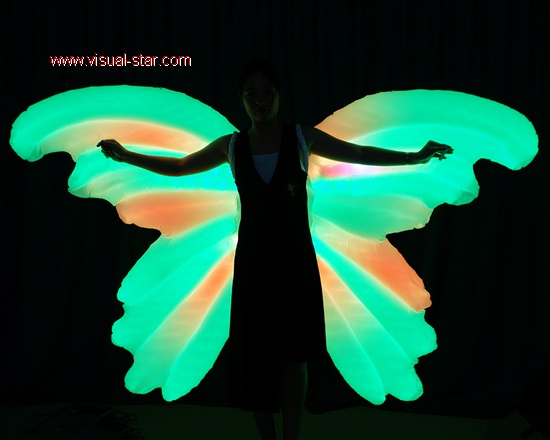 led inflatable wings,led isis wing,light up wings