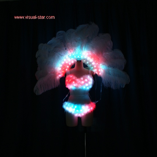 led bra,led pants,led backpack