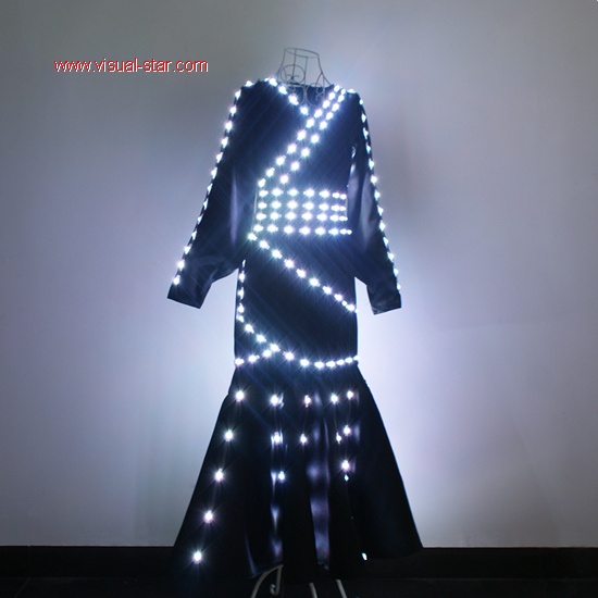 costumes that light up,led Chinese dress,light up dance dress