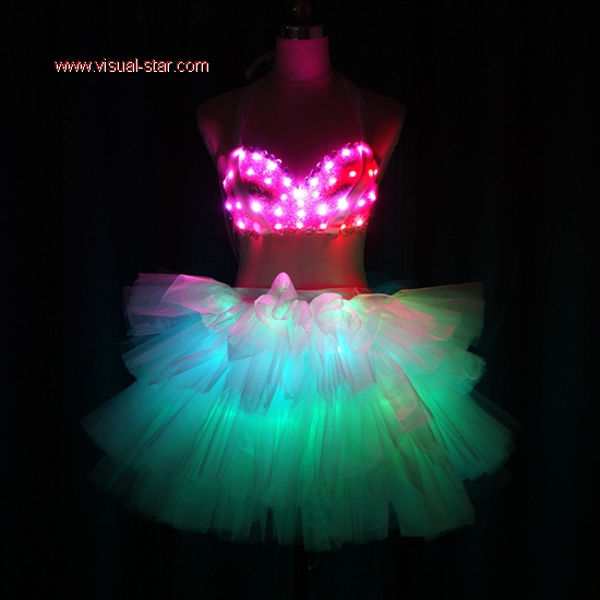 Light up dress,led skirts,led dance dress
