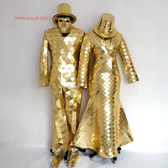 mirror man dance,mirror costume,mirror man