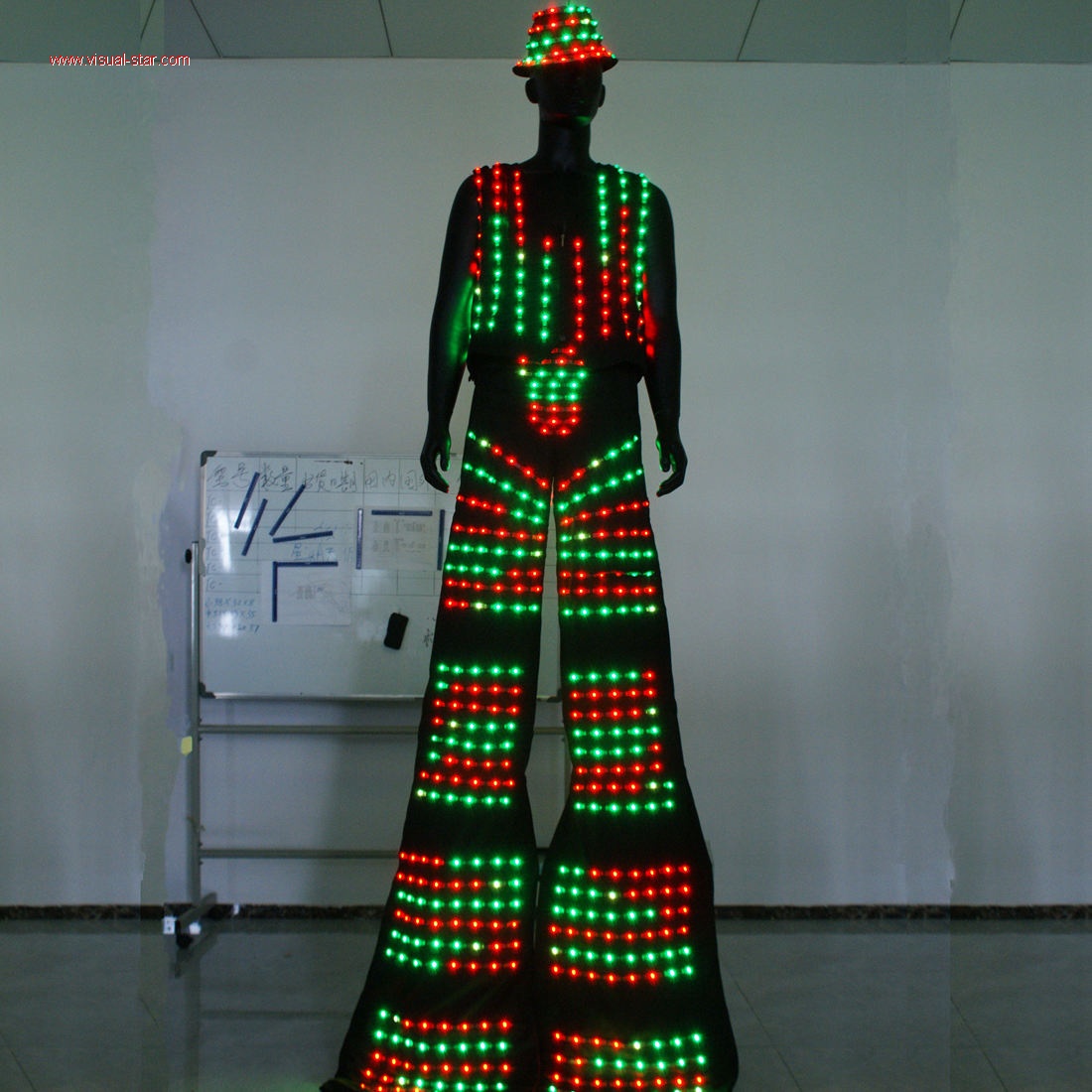 Led stilts,stilts performance,led costume