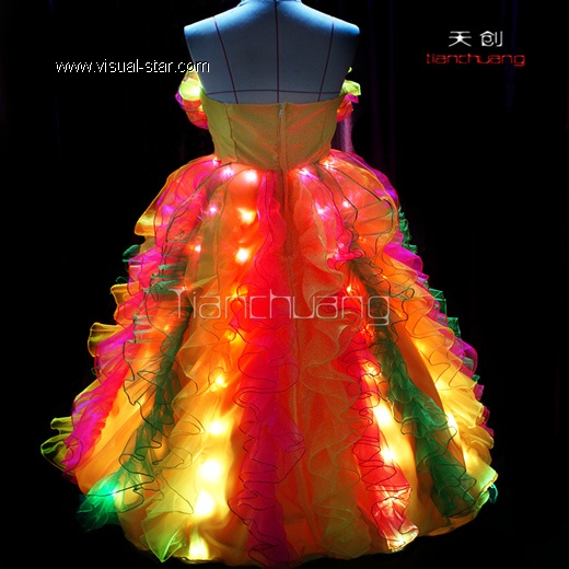 led dress led skirt light up dress