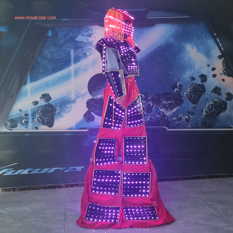 walk stilt man,led stilt,led robot