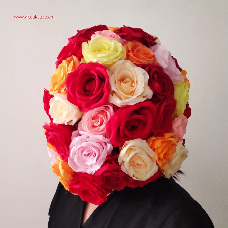 flower ball headwear,flower head,flower mask