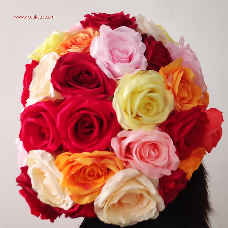 flower ball headwear,flower head,flower mask