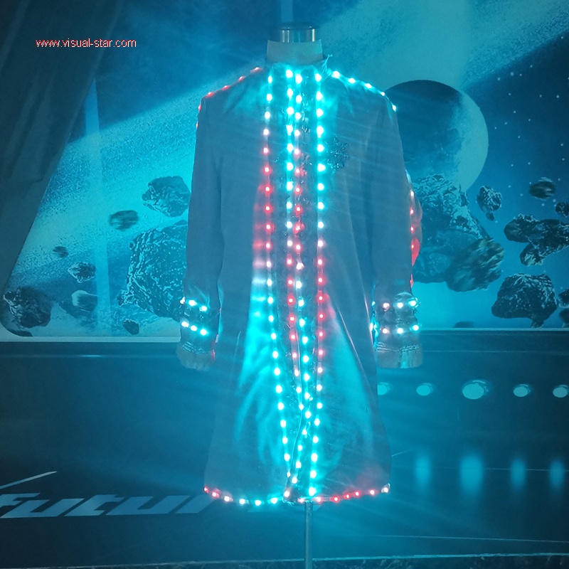 led cloak,led robe,led dance costume