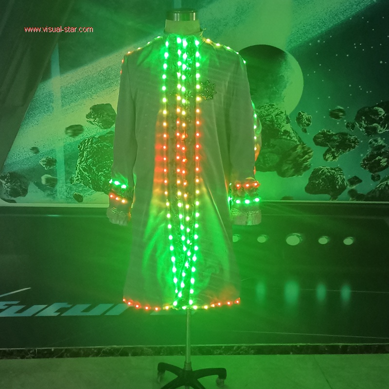 led cloak,led robe,led dance costume