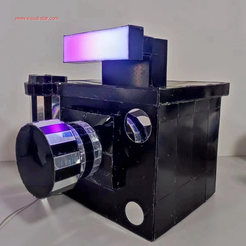 performance props,mirror camera head,dj helmet