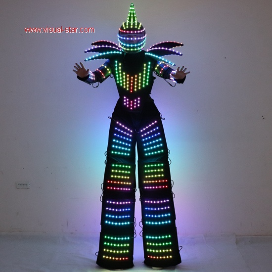 led robot,led stilt walker,led stilt man