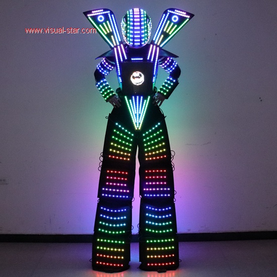 led laser man,led laser robot,light up costume