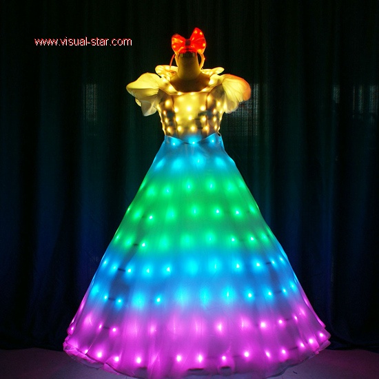 light up dress,led costume,led costume
