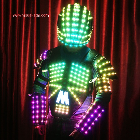 led robot dancer,led robot,light up vest