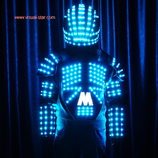 led robot dancer,led robot,light up vest