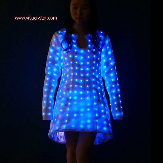 Led pixel dress,led dress,prom dress etsy