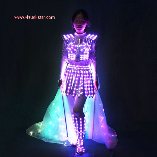 dress lighting,glow costumes,light up dress