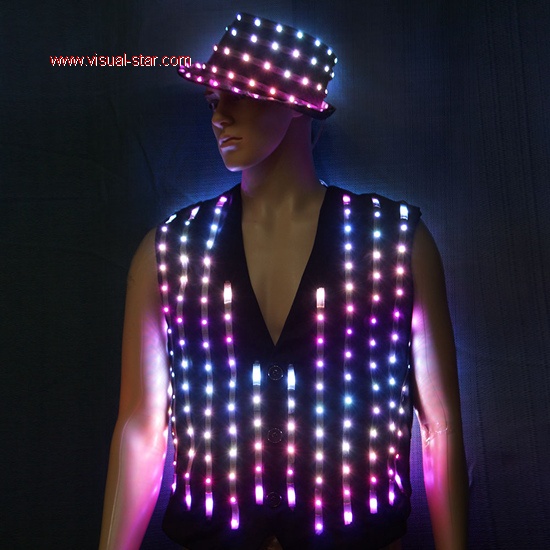 Led jacket,led hat,led vest