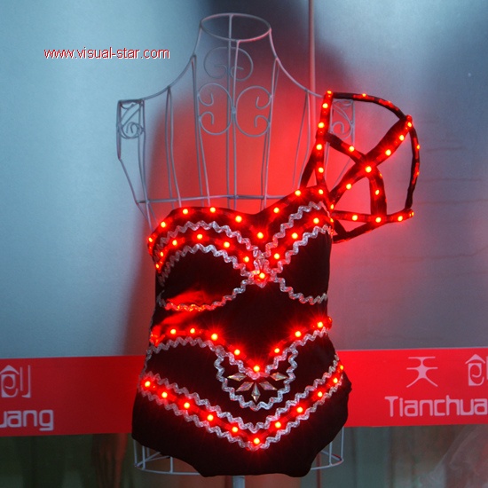 led dress,led dance costume girl,led sexy costume